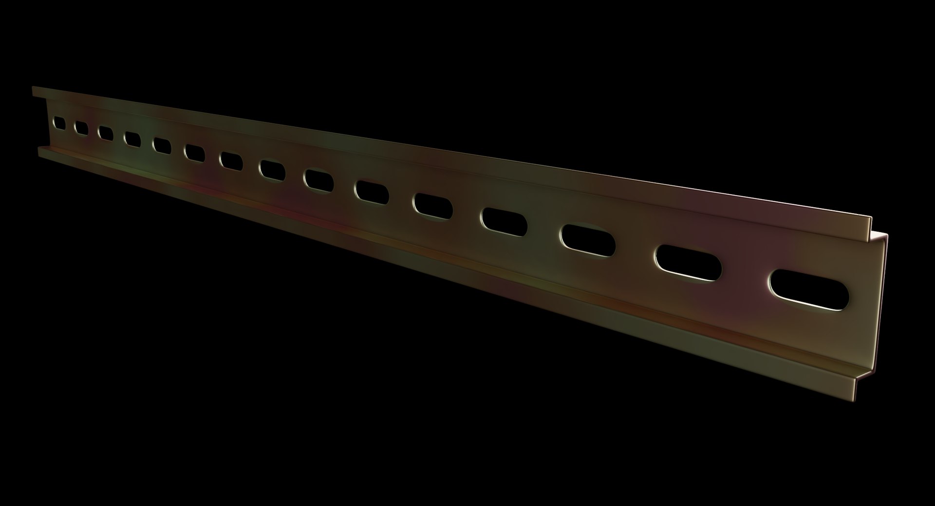 3D Din Rail Model - TurboSquid 1316302