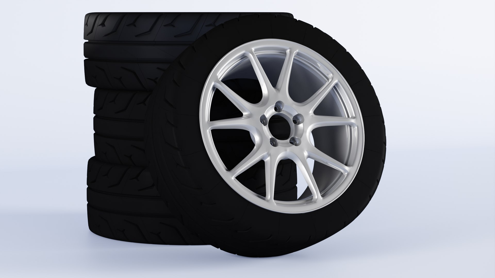 modelo 3d Konig Freeform Replica Car Rims With Tire 3D Model 3D Model ...