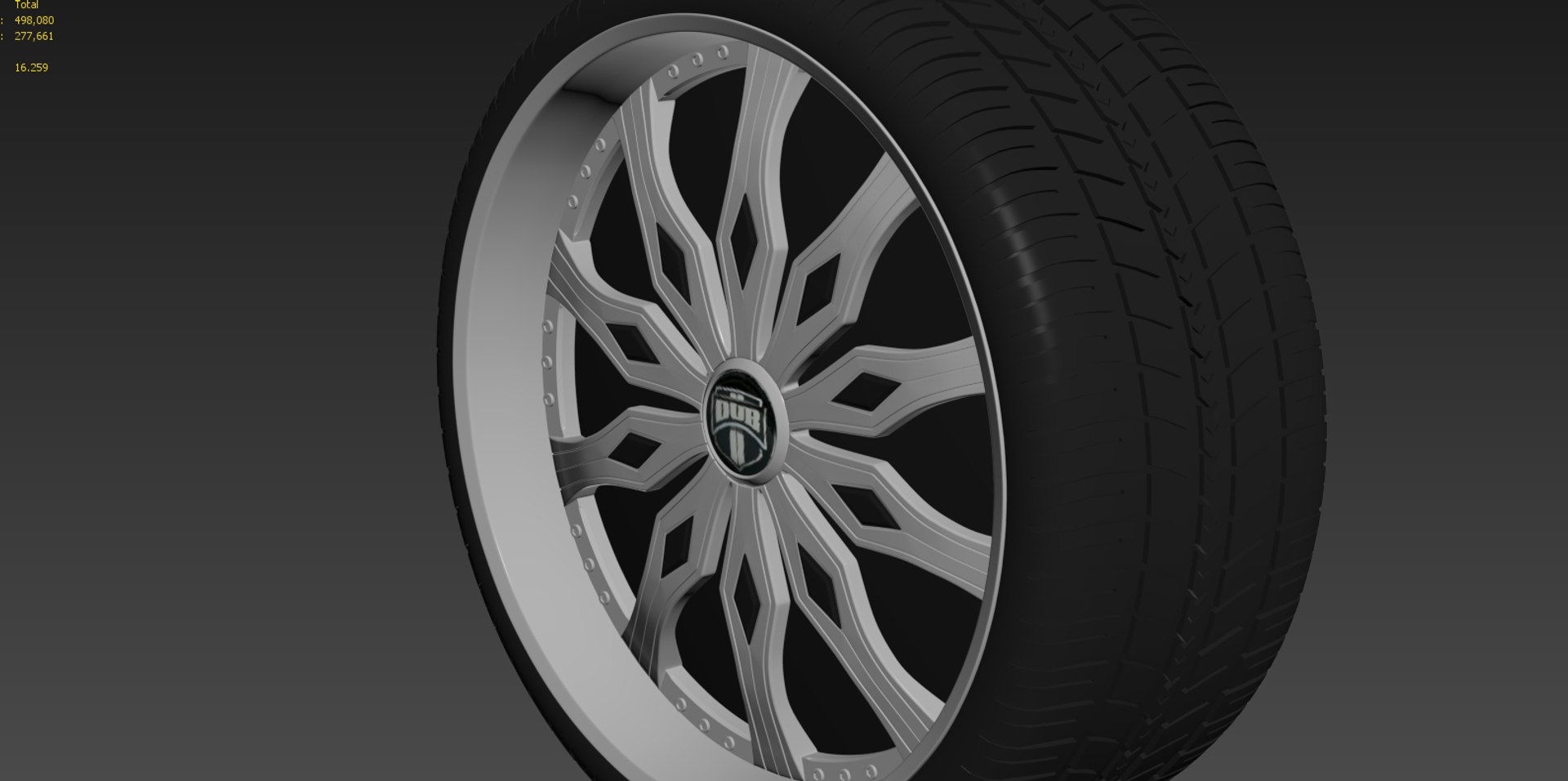 Rim Wheel Dub Famous 3d Model