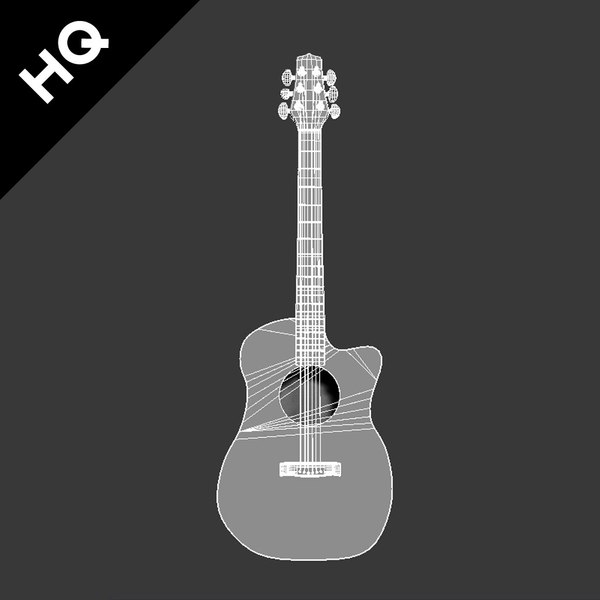 3d acoustic guitar
