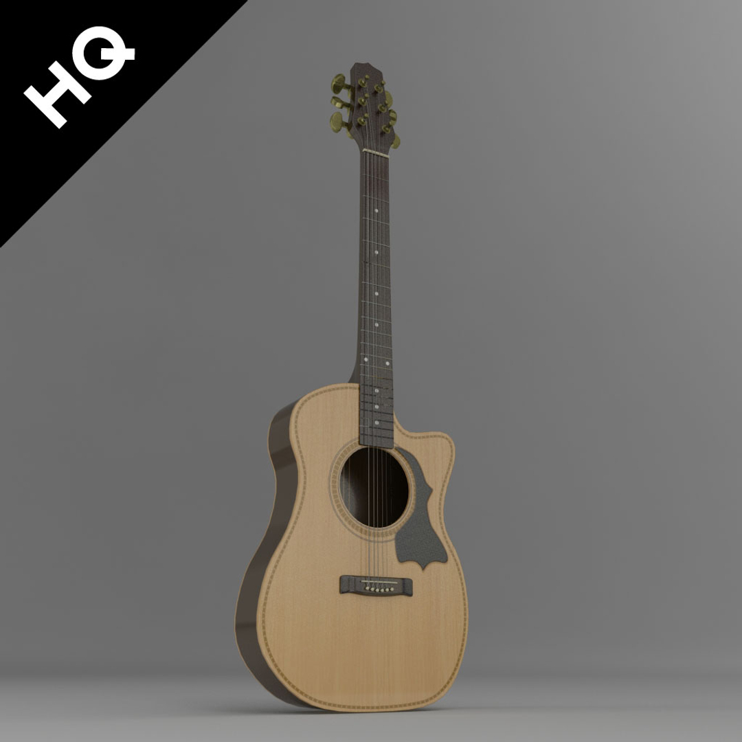 3d acoustic guitar