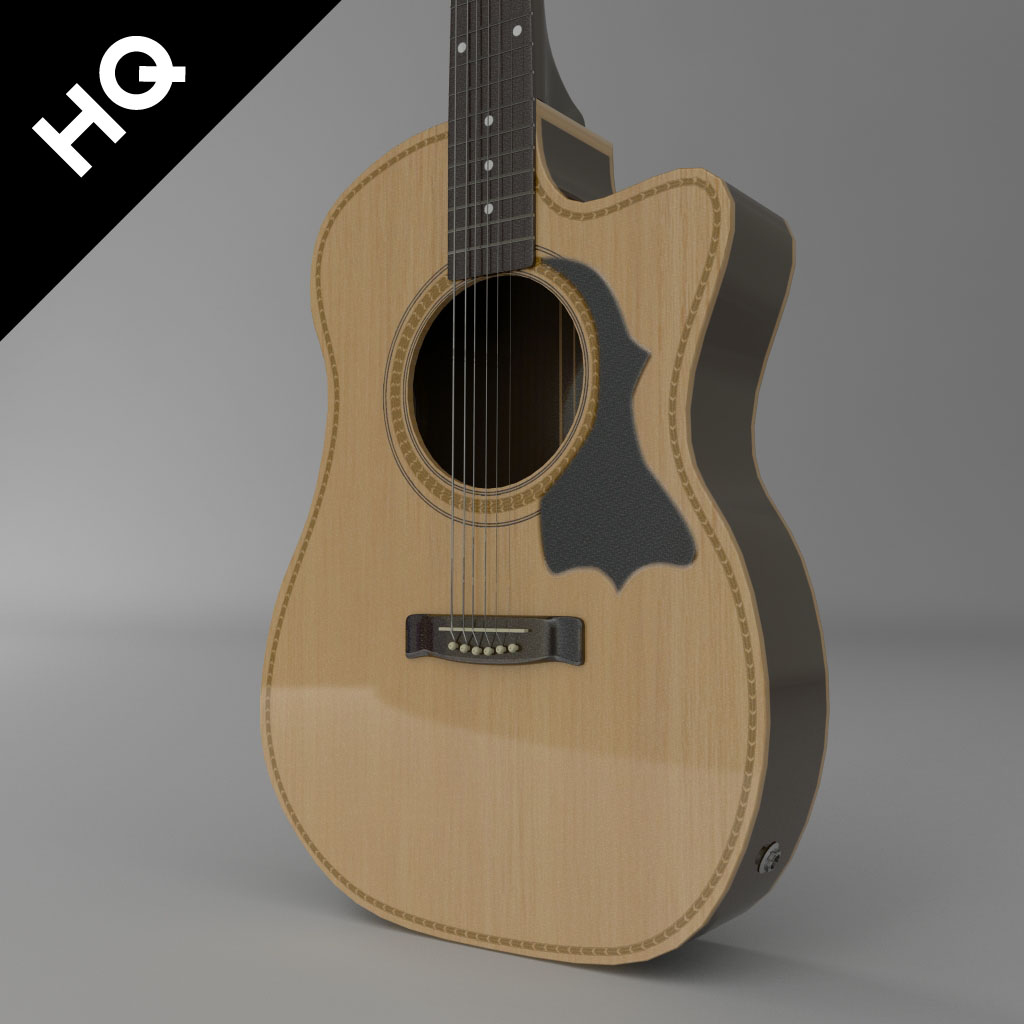 3d acoustic guitar