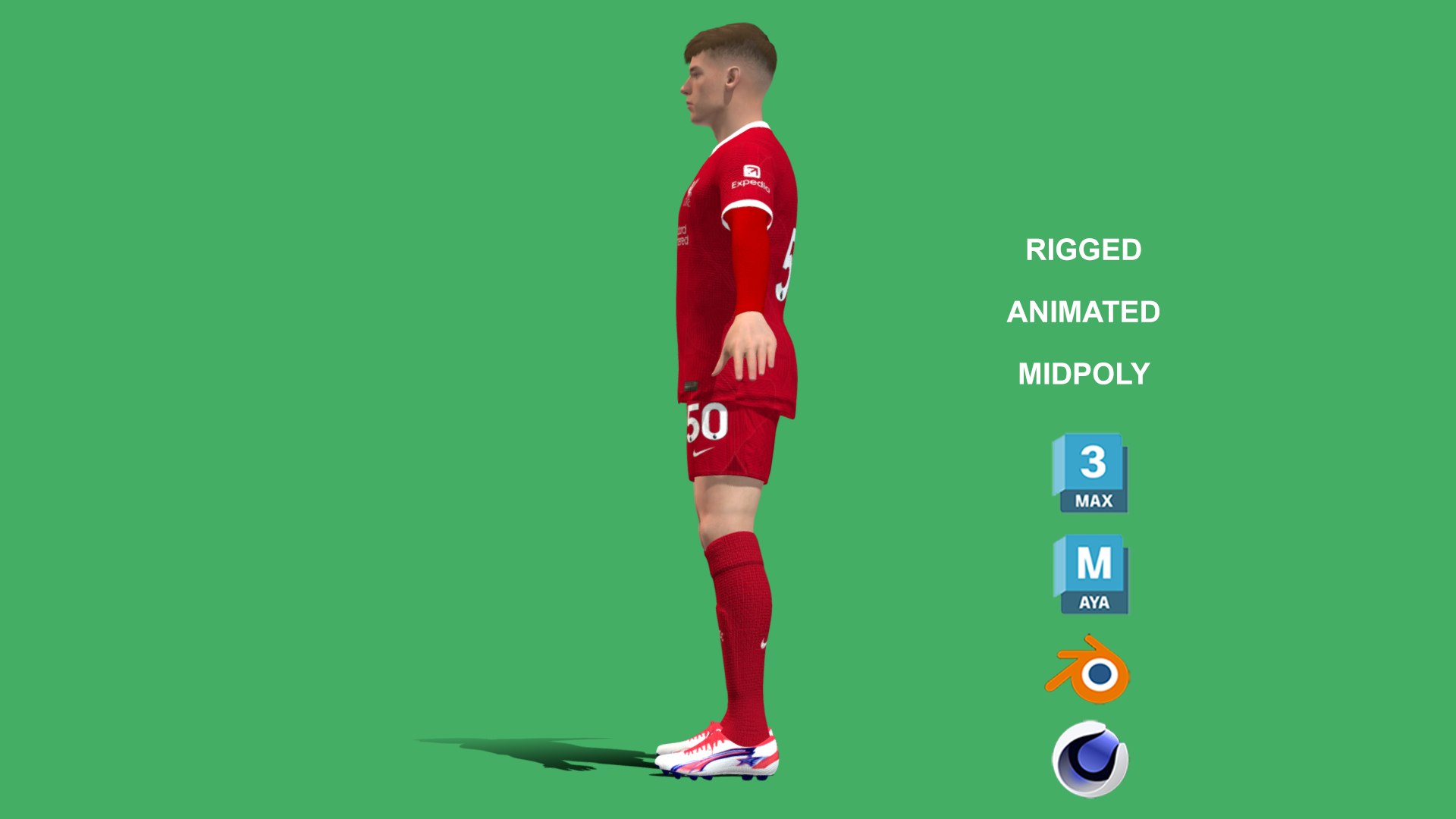 3D 3D Rigged Ben Doak Liverpool 2024 - TurboSquid 2130796