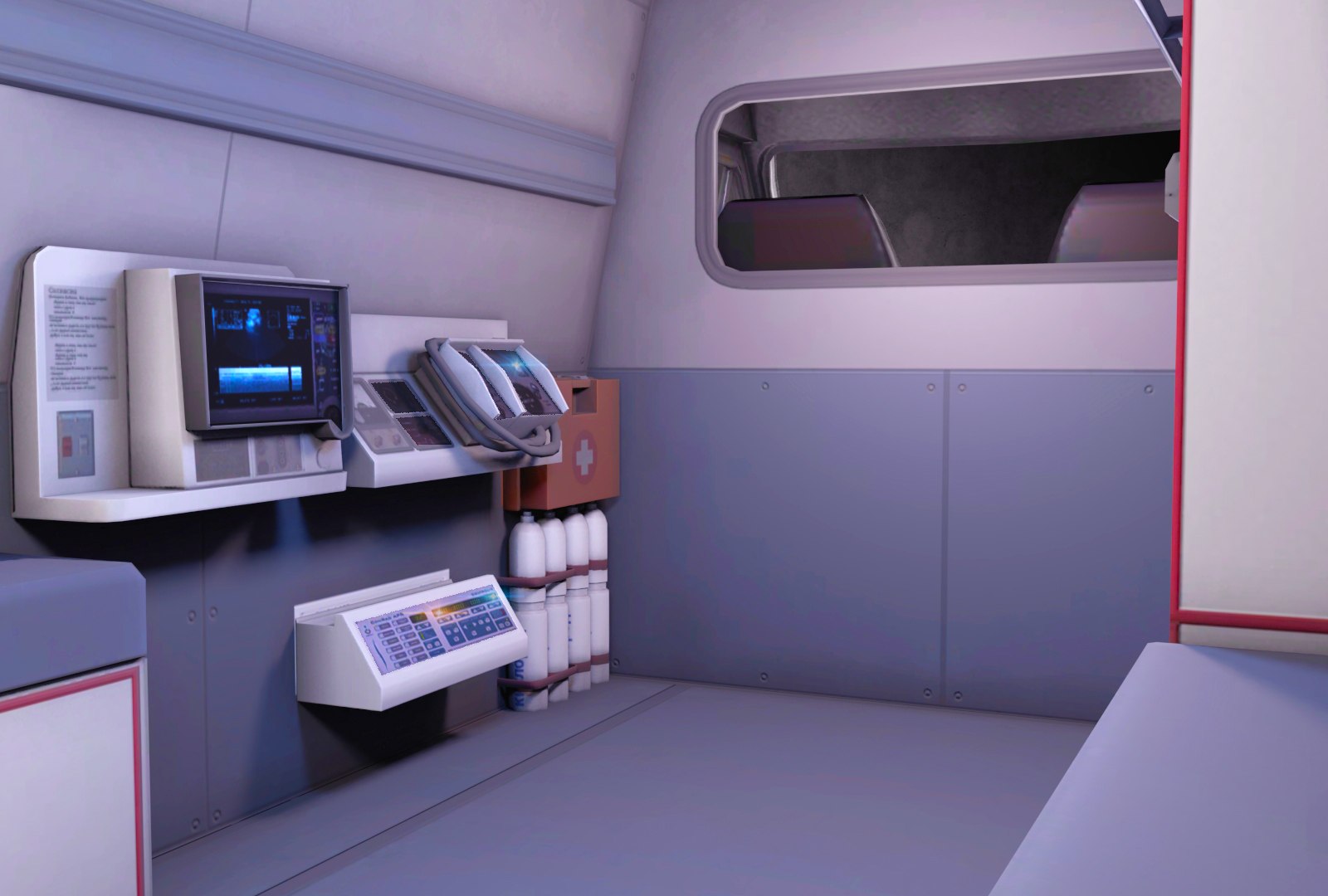 3D Ambulance Interior Model - TurboSquid 1392008