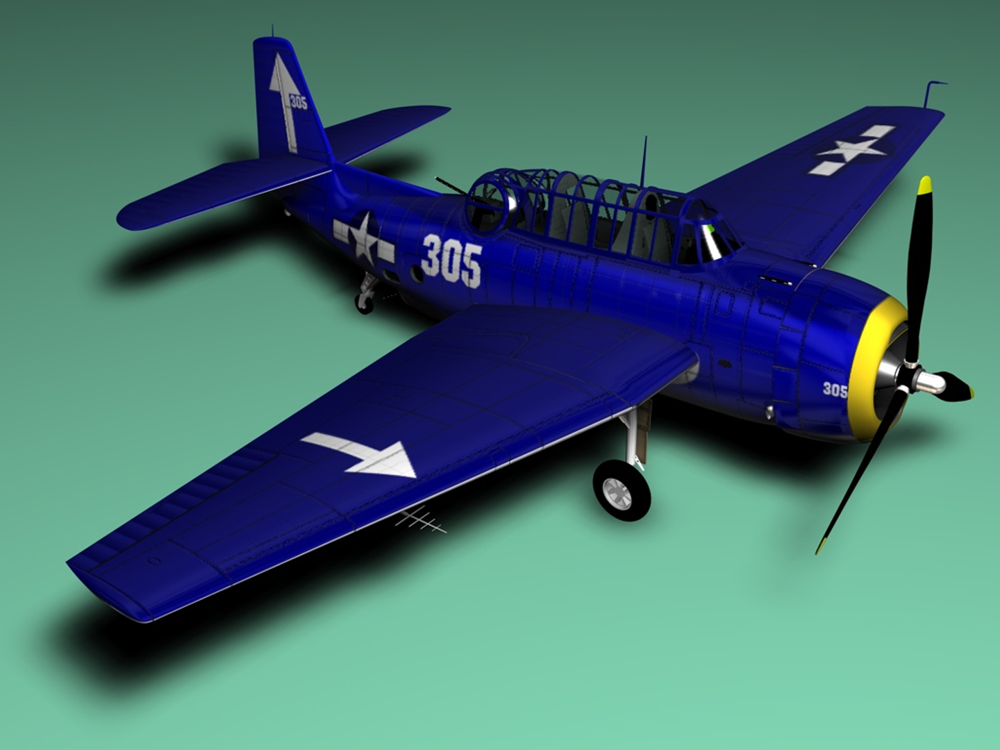 avenger tb3 3d c4d