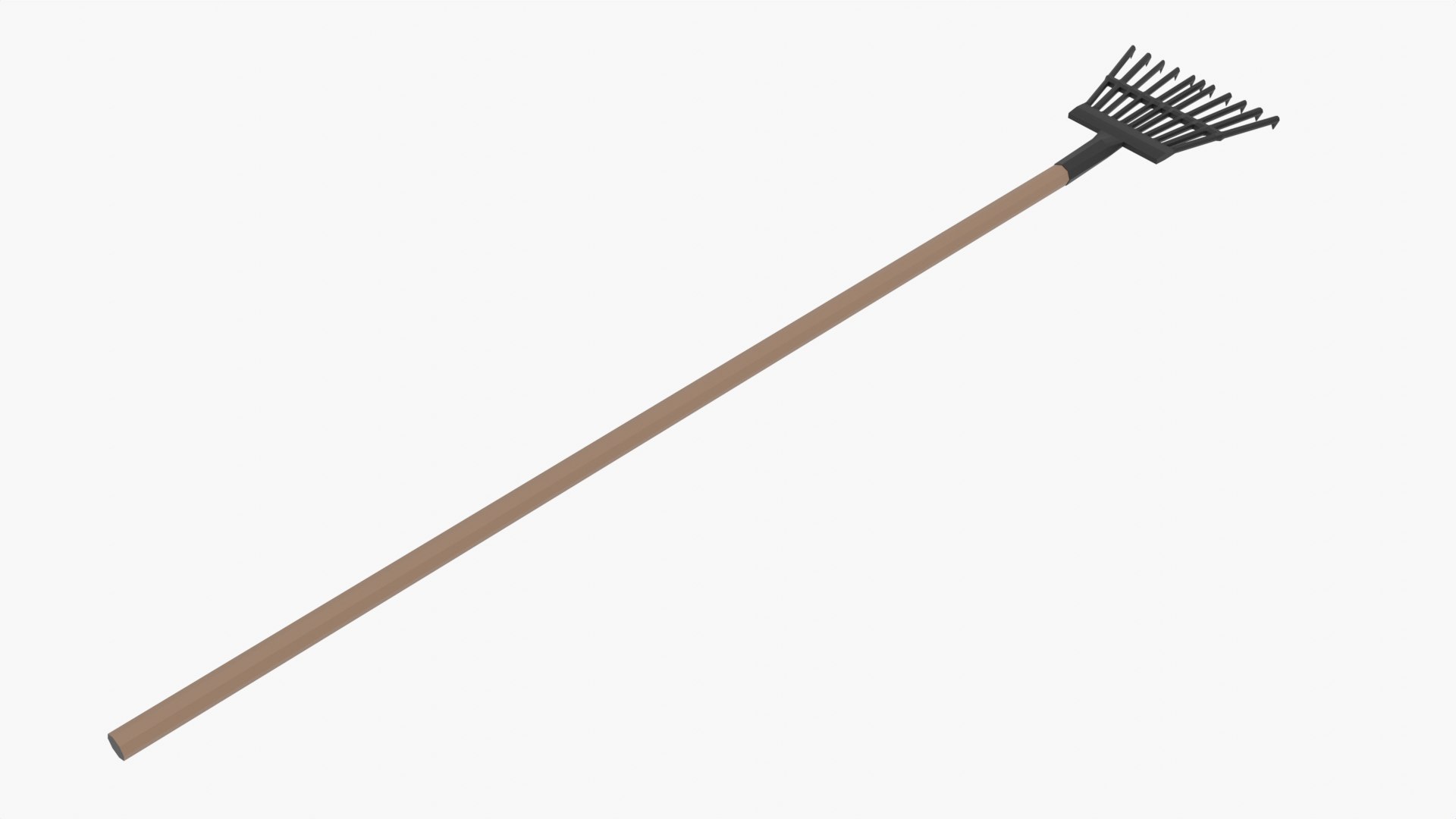 3D Low Poly Rake Model - TurboSquid 1802908