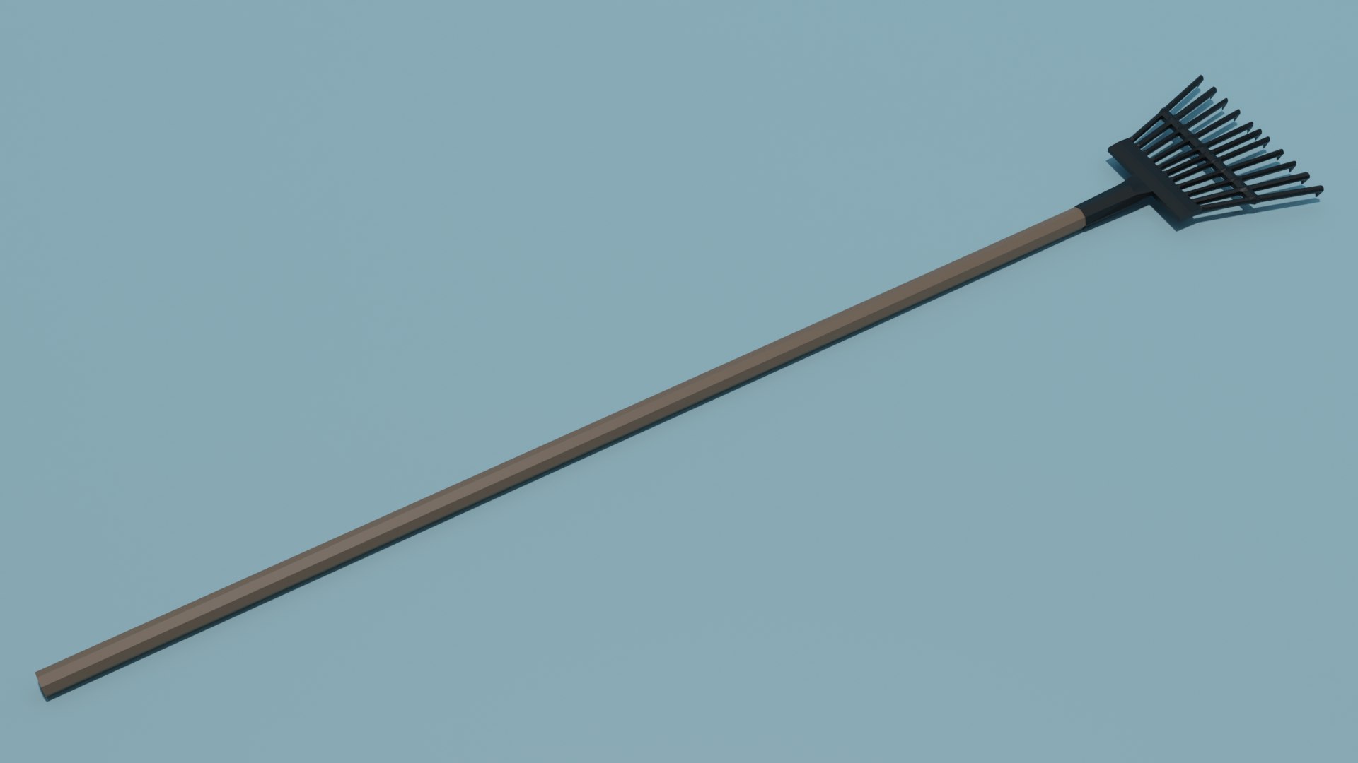 3D Low Poly Rake Model - TurboSquid 1802908