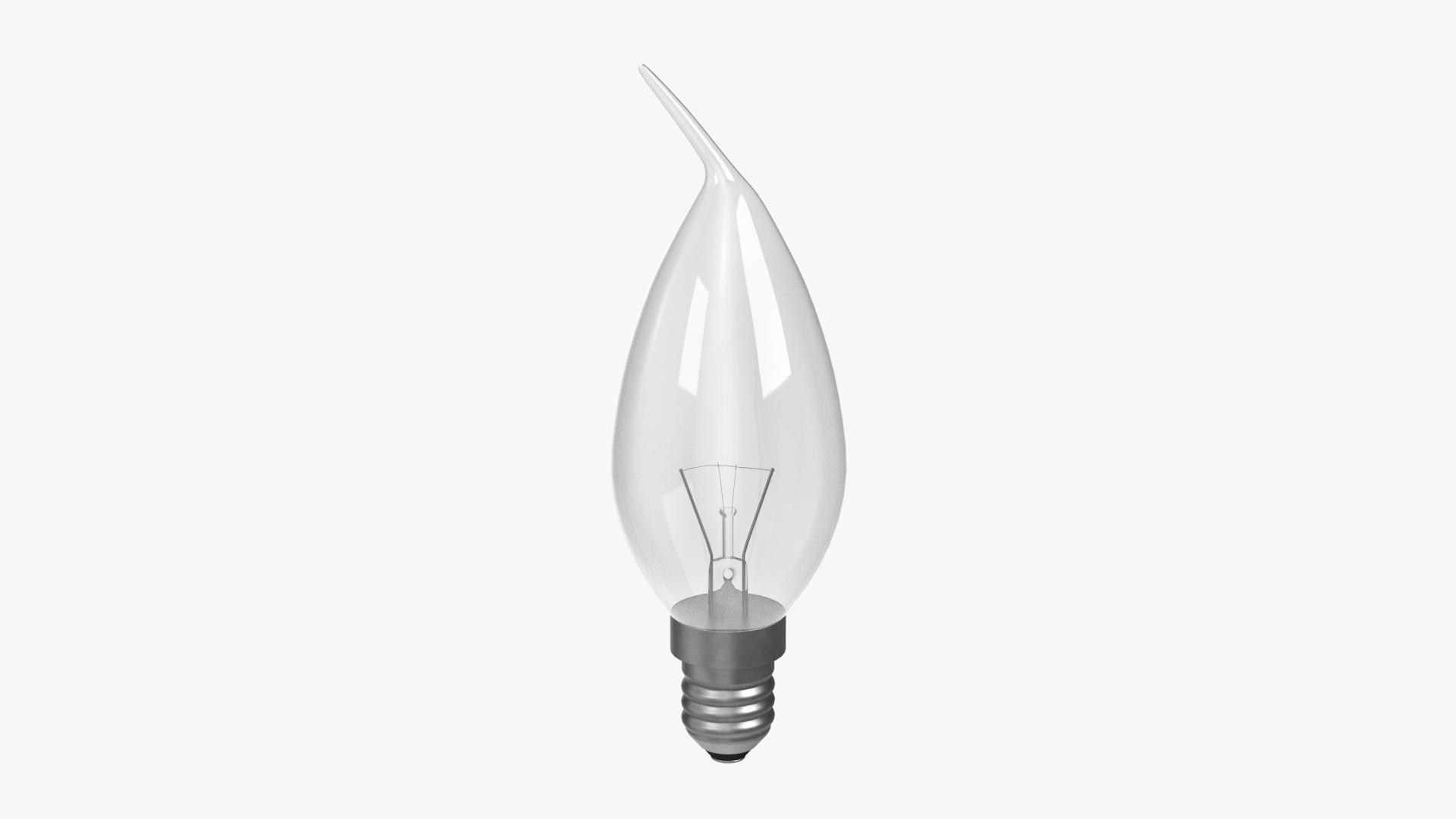 Candle Angular Light Bulb 3D - TurboSquid 2111567