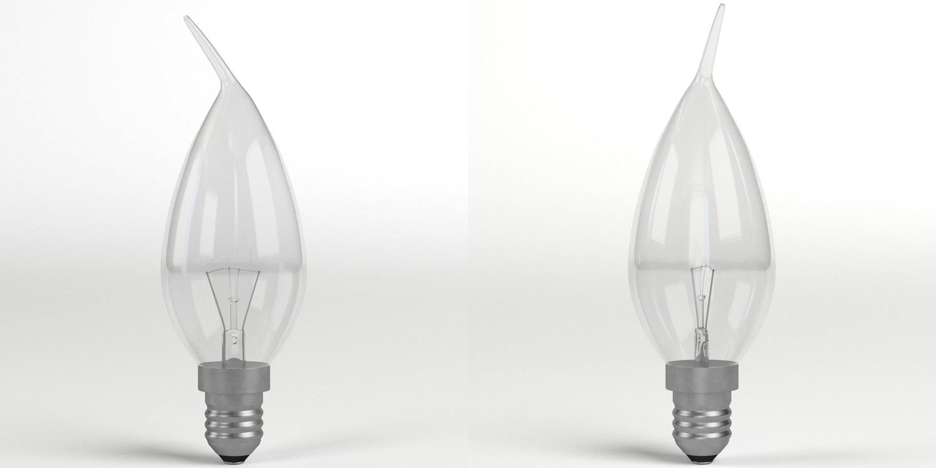 Candle Angular Light Bulb 3D - TurboSquid 2111567