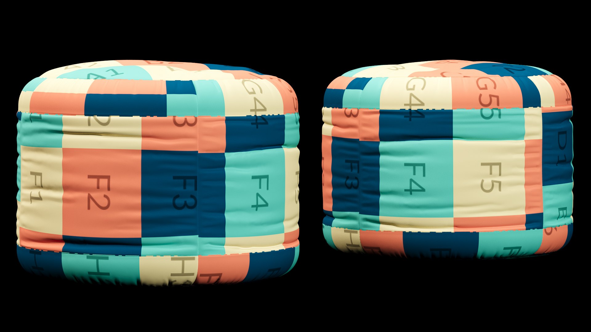 3D Pouf 9 Model - TurboSquid 2308626