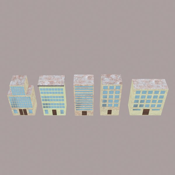 modelo 3d EDIFICIOS LOW POLY - EXTRA gratis - TurboSquid 1782211