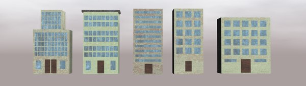 modelo 3d EDIFICIOS LOW POLY - EXTRA gratis - TurboSquid 1782211