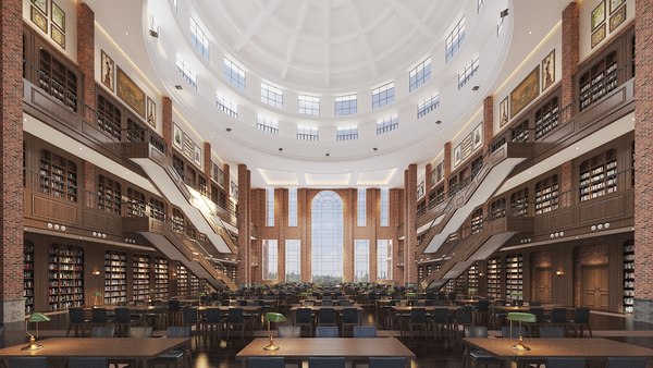 3D модель Classic Library - TurboSquid 2089841