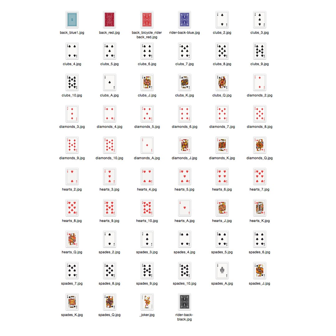 3D Set Poker Card Model - TurboSquid 1250227