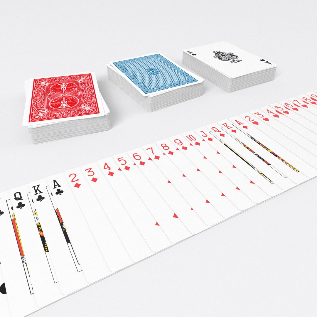3D Set Poker Card Model - TurboSquid 1250227