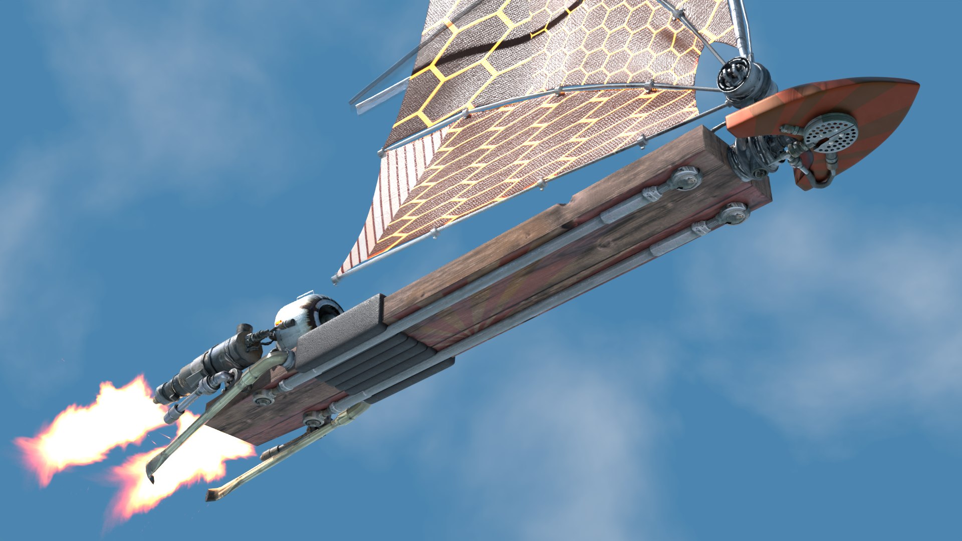 Solar Surfer From Treasure Planet 3D Model - TurboSquid 2098488