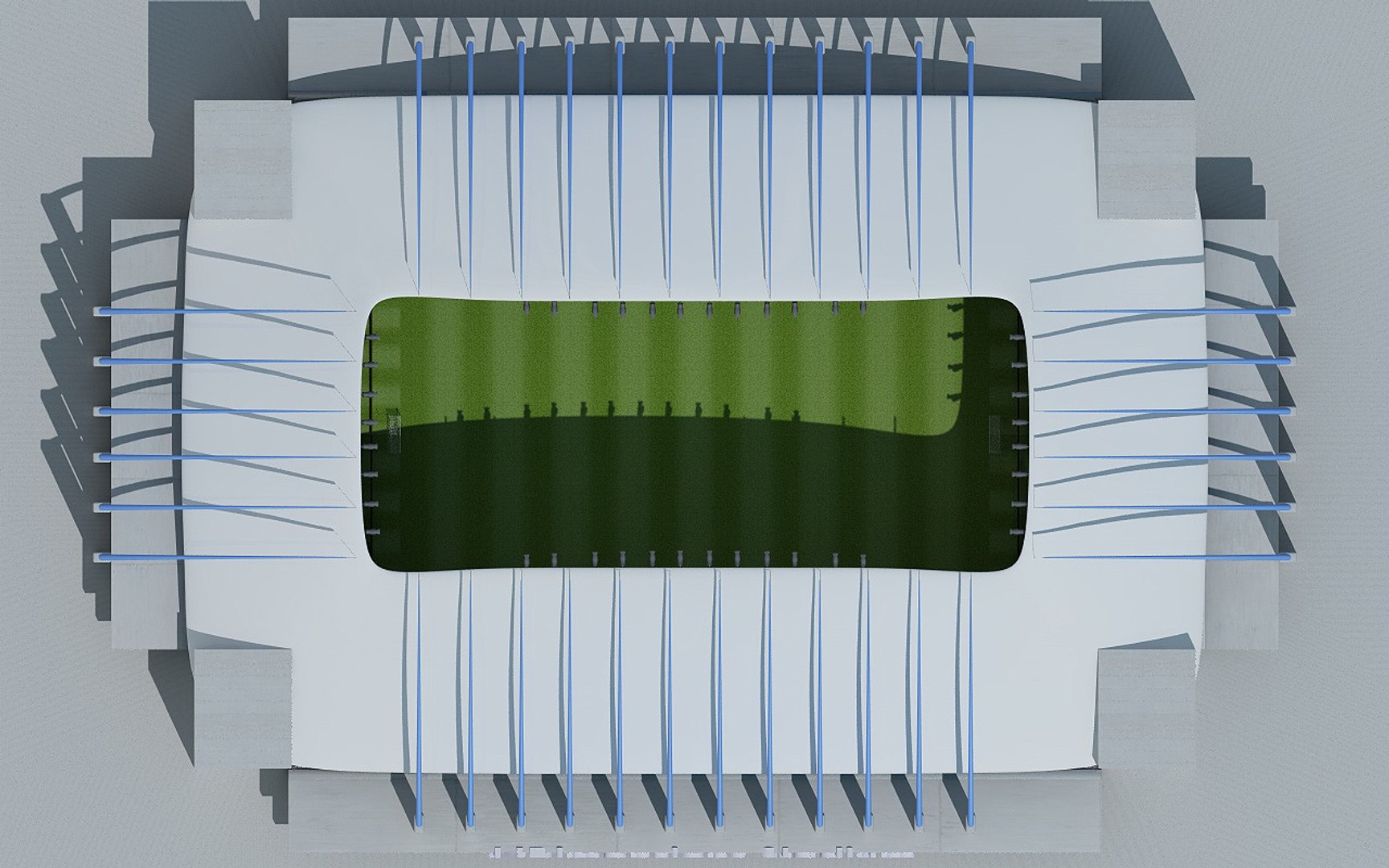 Realistic Stadium Soccer C4d