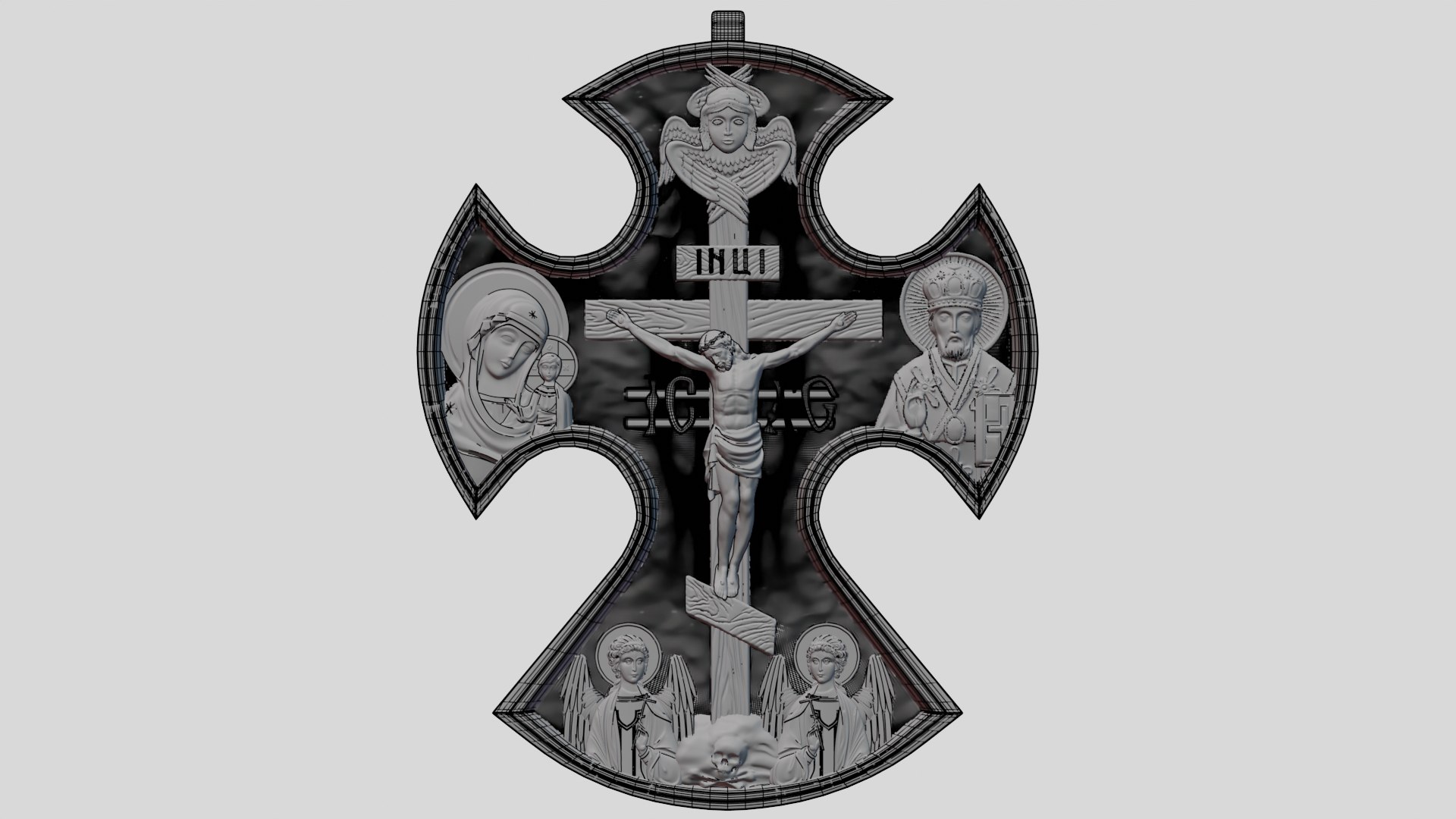 3D Cross Pendant Model - TurboSquid 1910966
