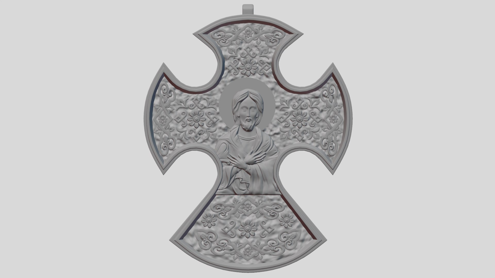 3D Cross Pendant Model - TurboSquid 1910966