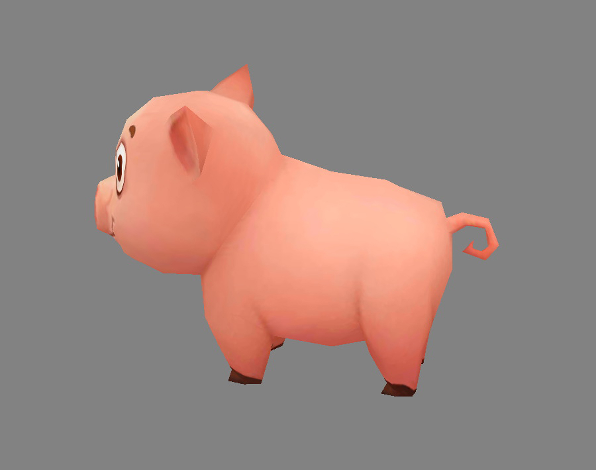 Cartoon piggy 3D model - TurboSquid 1732740