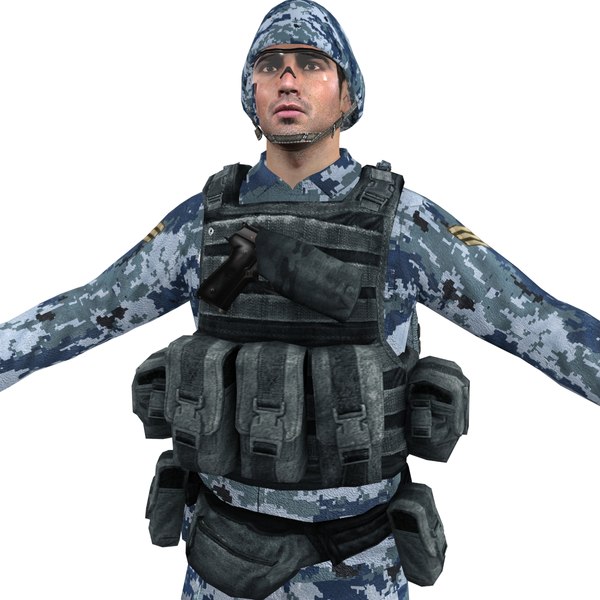3d human military
