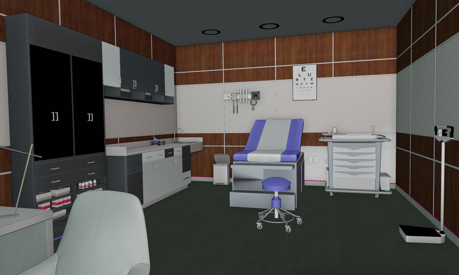 3D Doctor Clinic Interior - TurboSquid 1454515