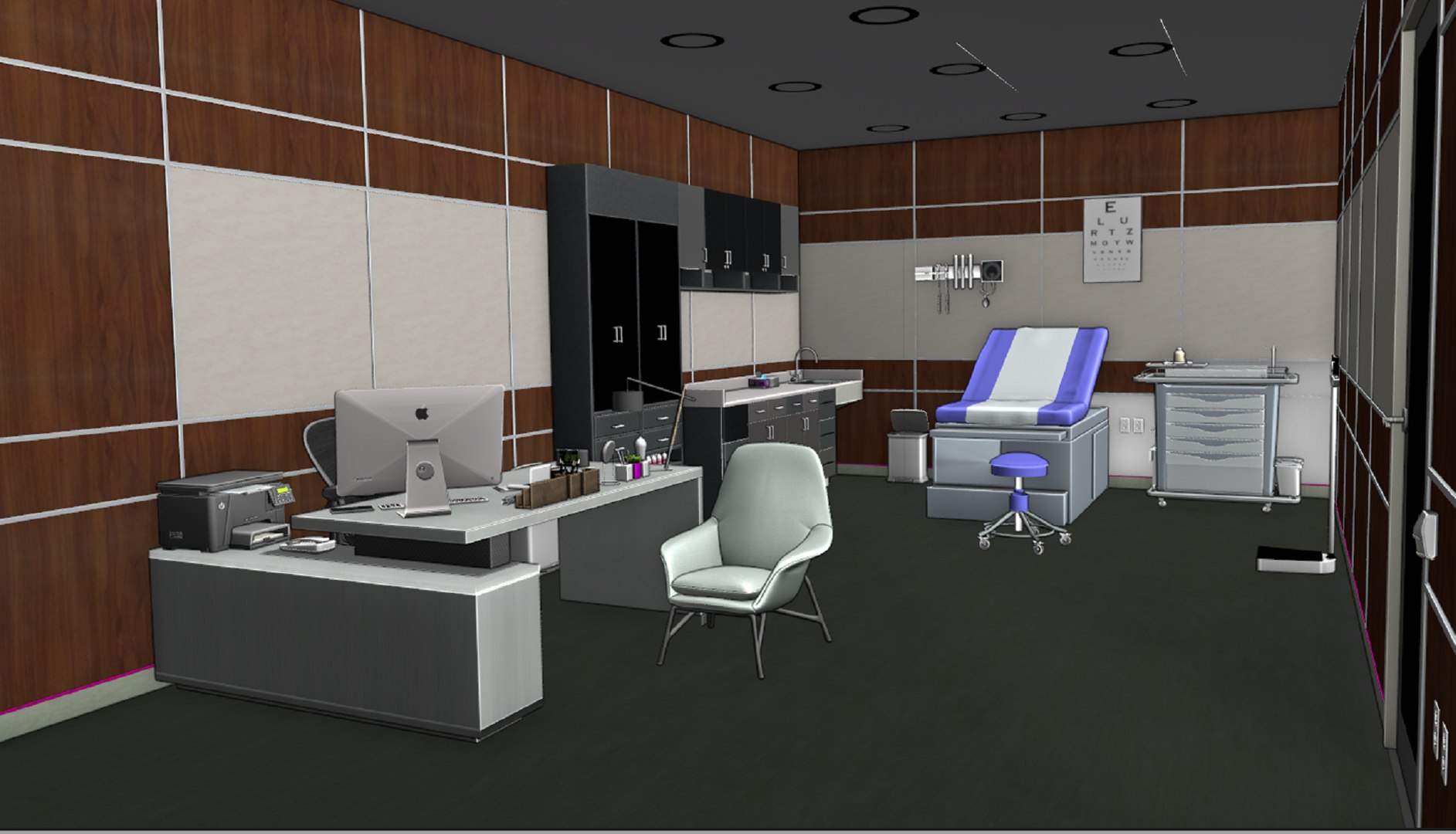 3D Doctor Clinic Interior - TurboSquid 1454515