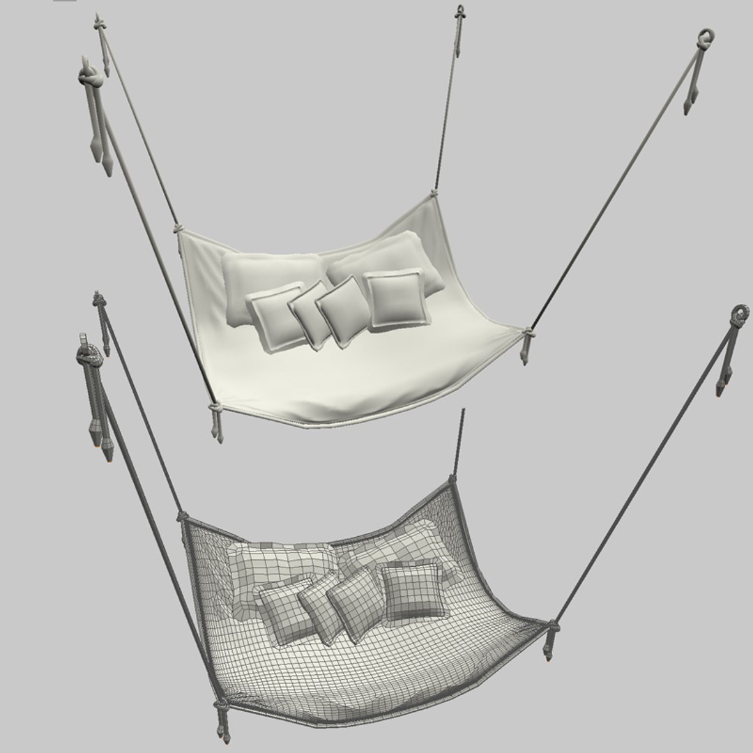 3d Model Hammock Sofa Prop