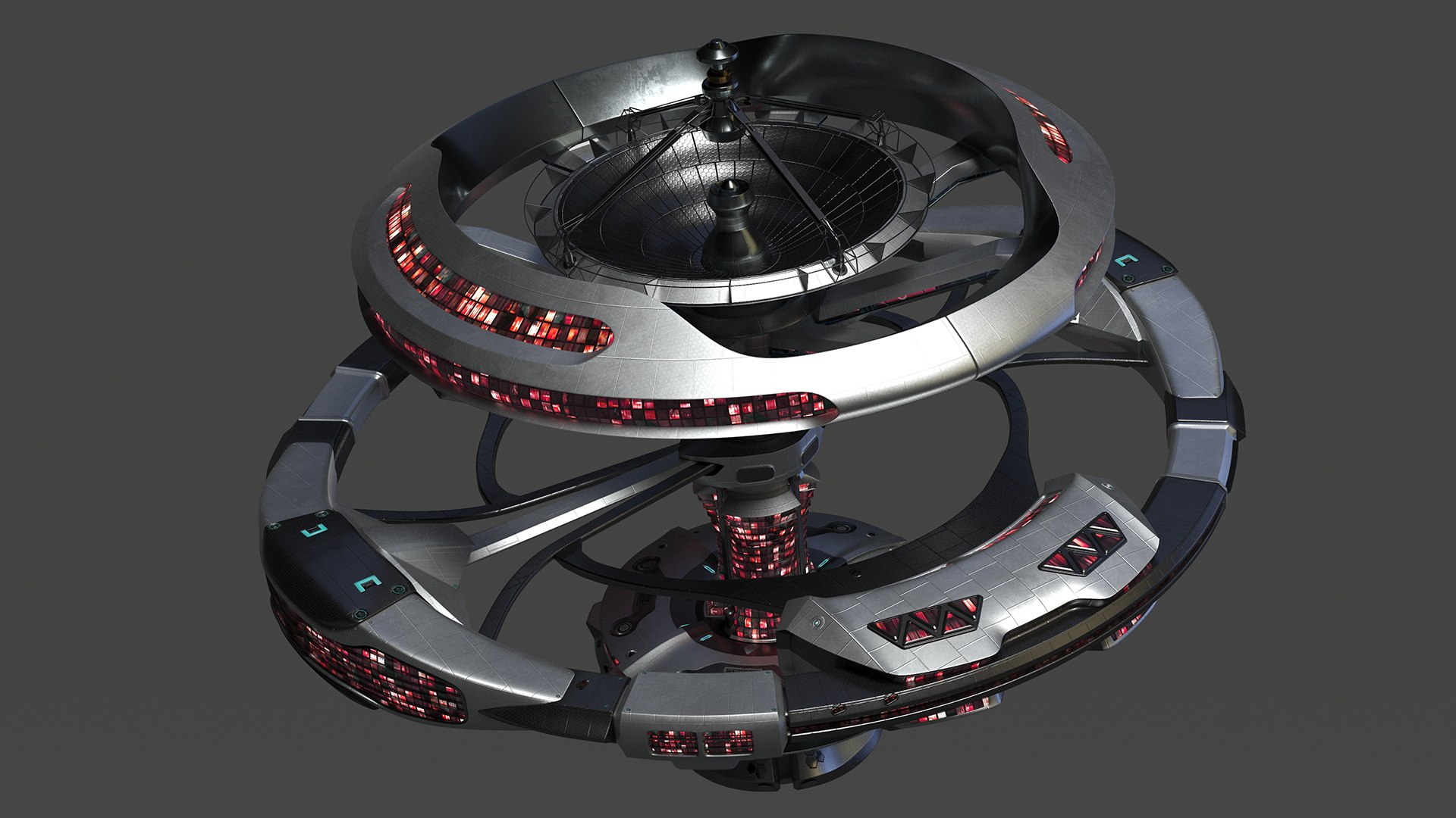 Small Space Station Concept 3D Model - TurboSquid 2264705