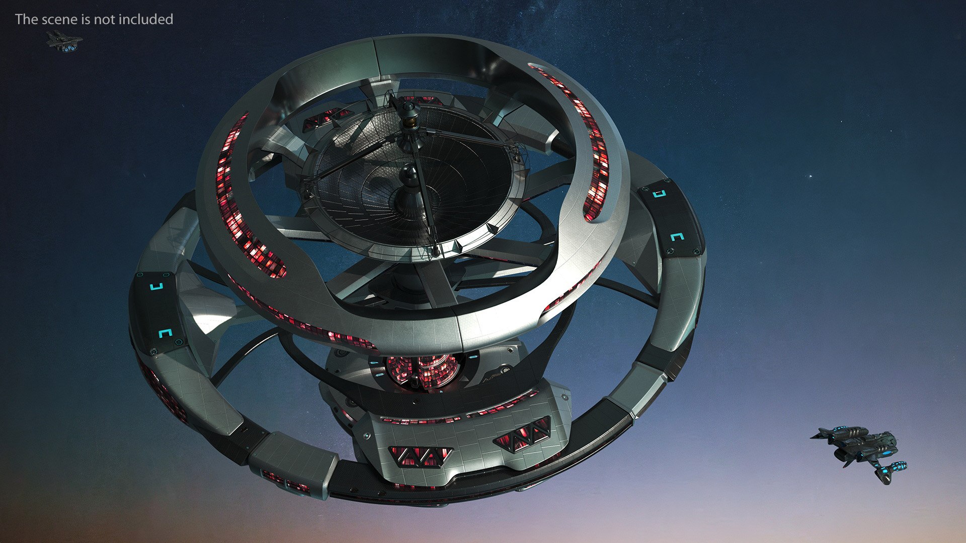 Small Space Station Concept 3D Model - TurboSquid 2264705