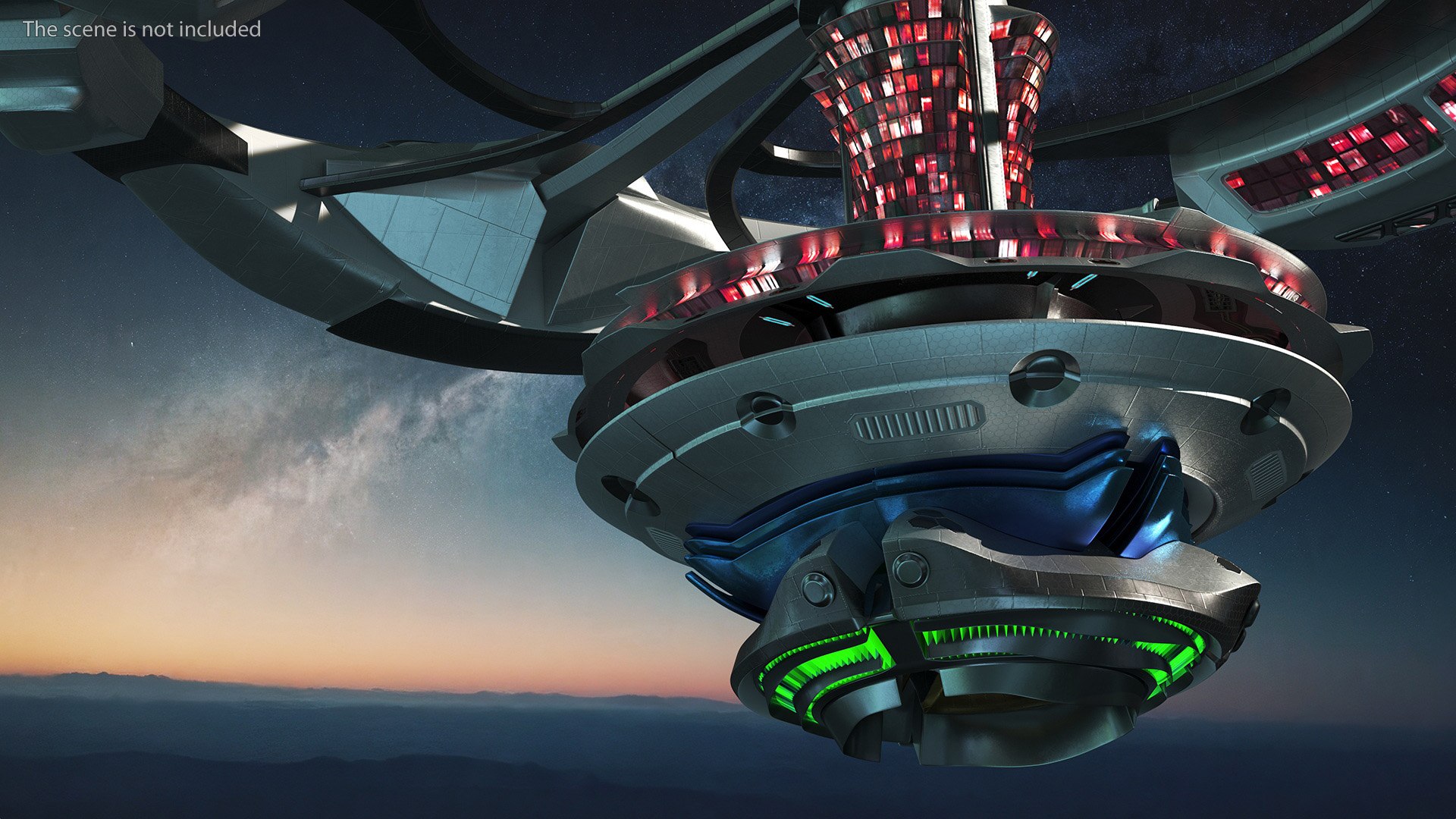 Small Space Station Concept 3D Model - TurboSquid 2264705