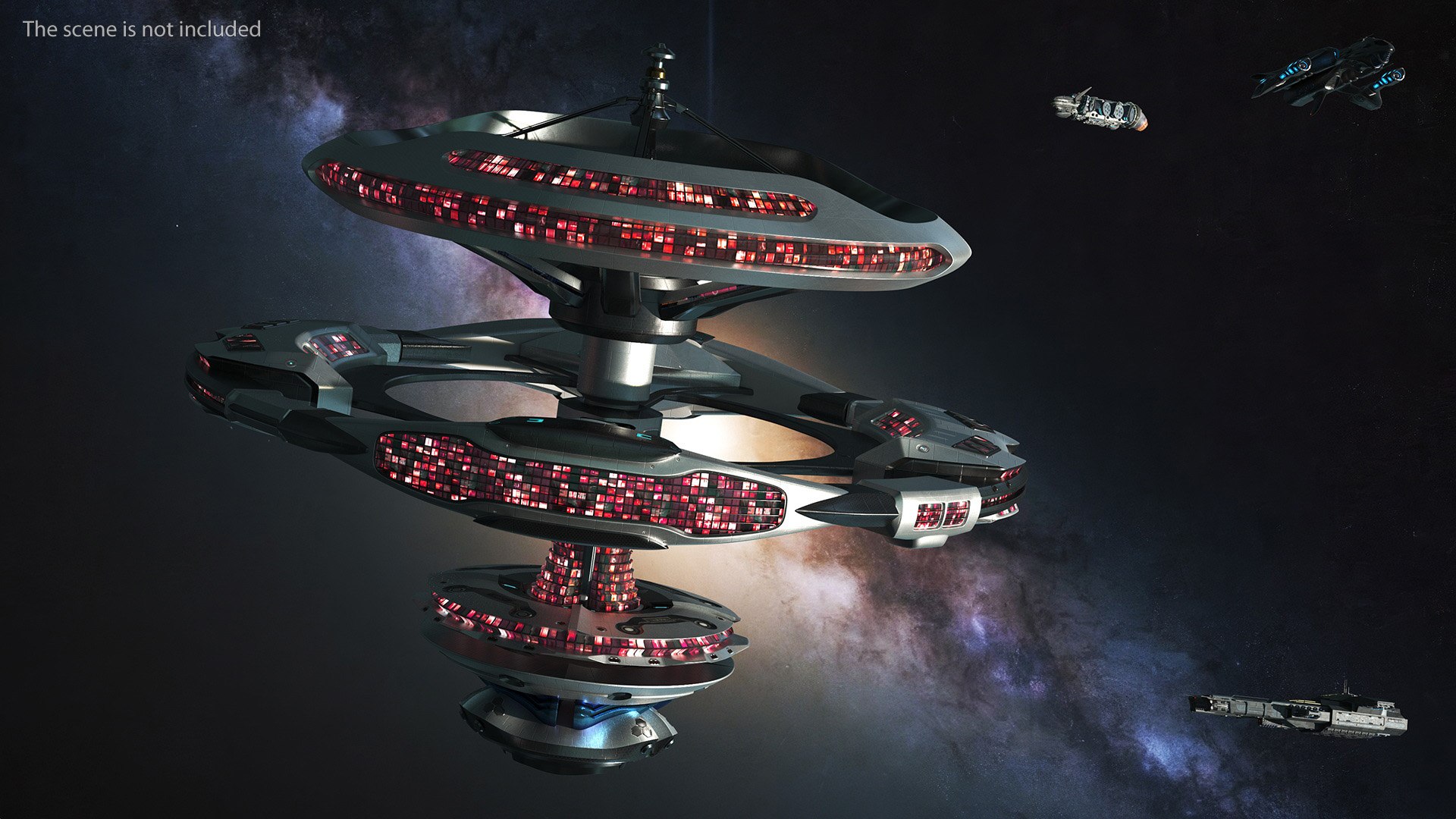 Small Space Station Concept 3D Model - TurboSquid 2264705