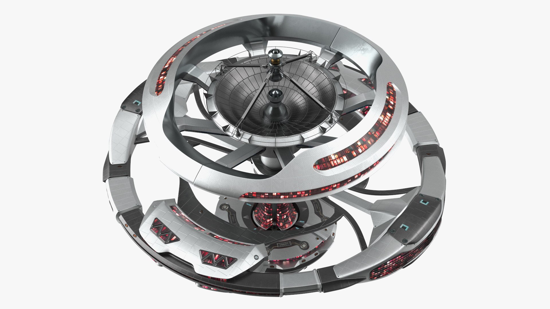 Small Space Station Concept 3D Model - TurboSquid 2264705