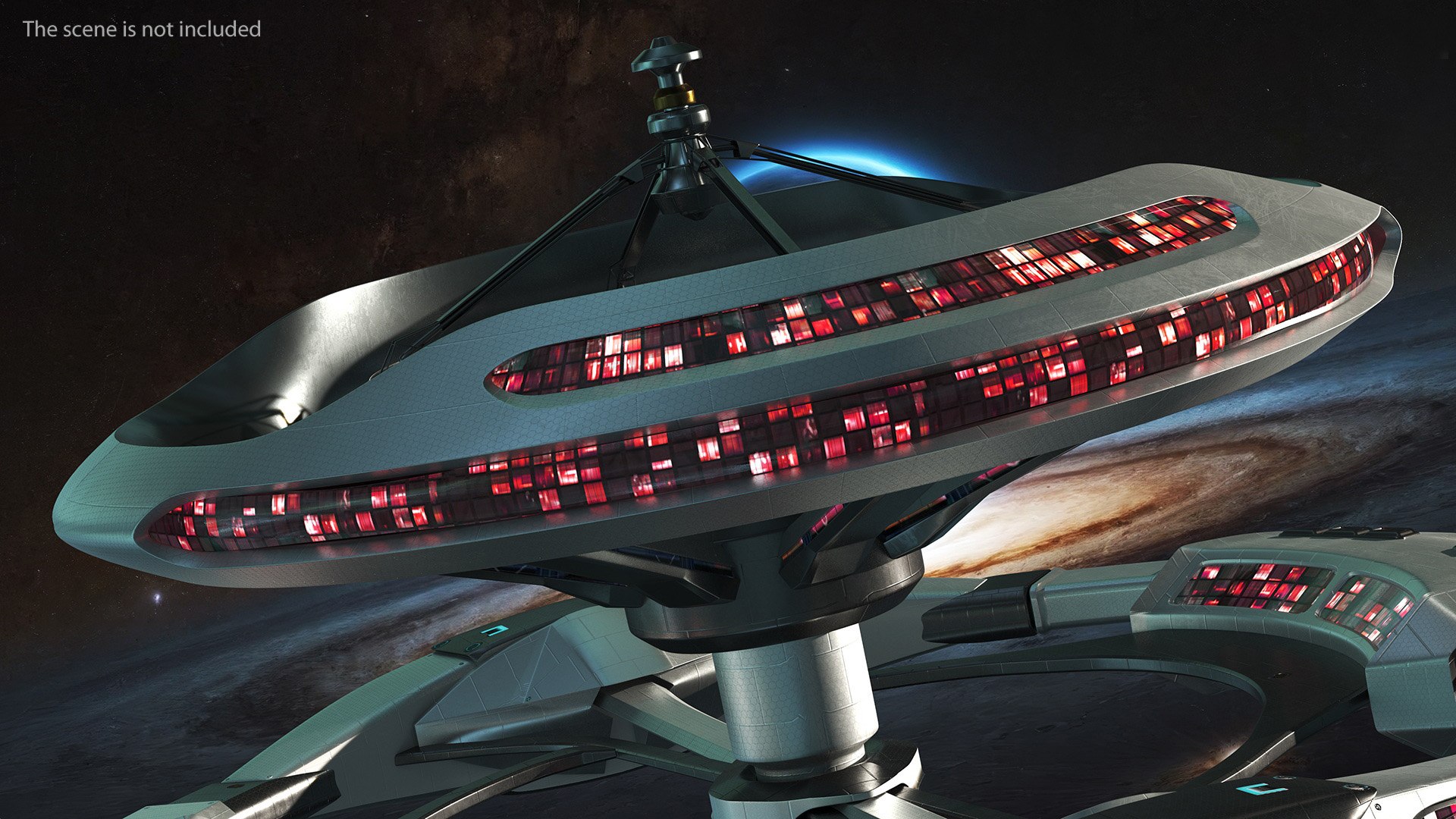 Small Space Station Concept 3D Model - TurboSquid 2264705