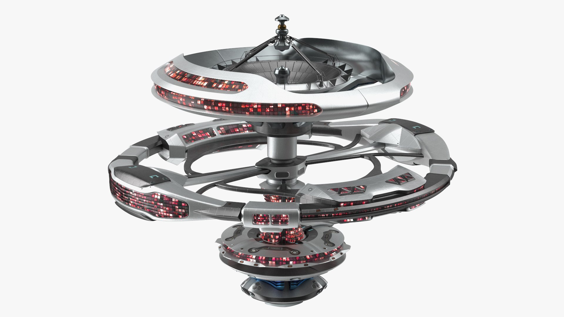 Small Space Station Concept 3D Model - TurboSquid 2264705