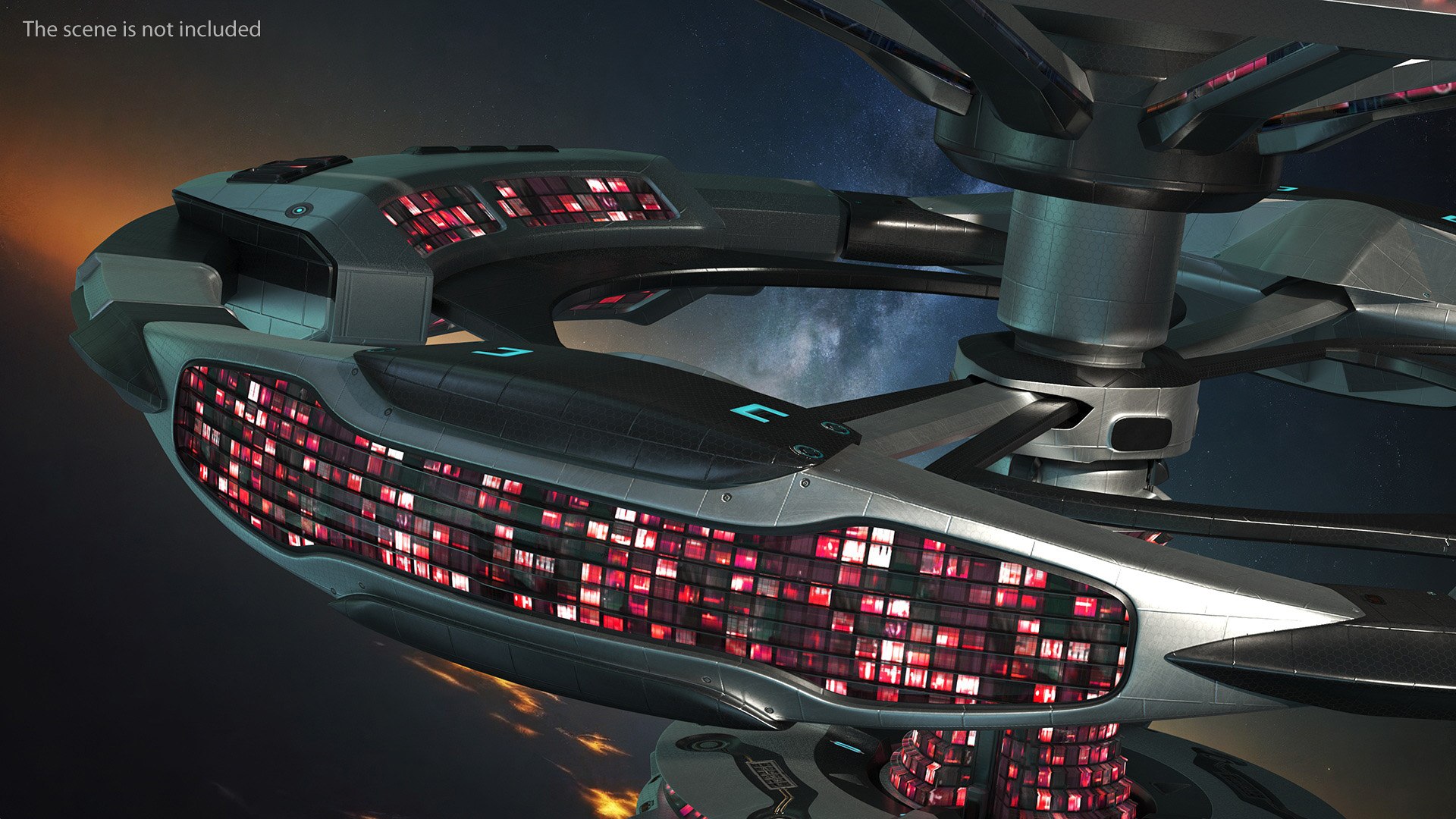 Small Space Station Concept 3D Model - TurboSquid 2264705