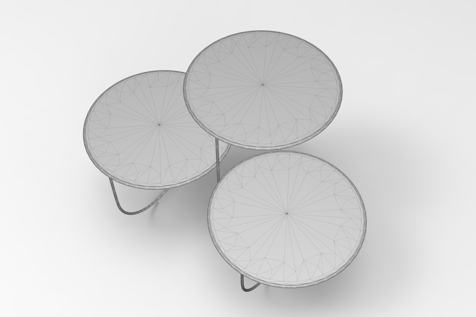 3D model Trio Coffee Table - TurboSquid 1823321