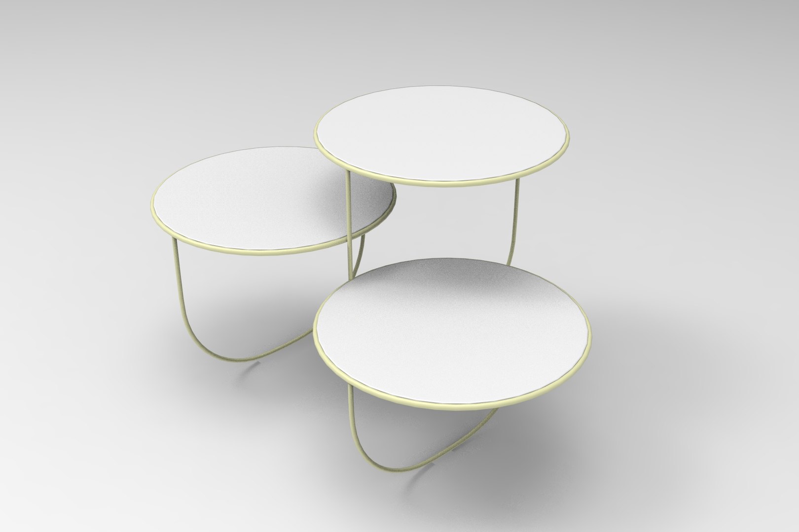 3D model Trio Coffee Table - TurboSquid 1823321