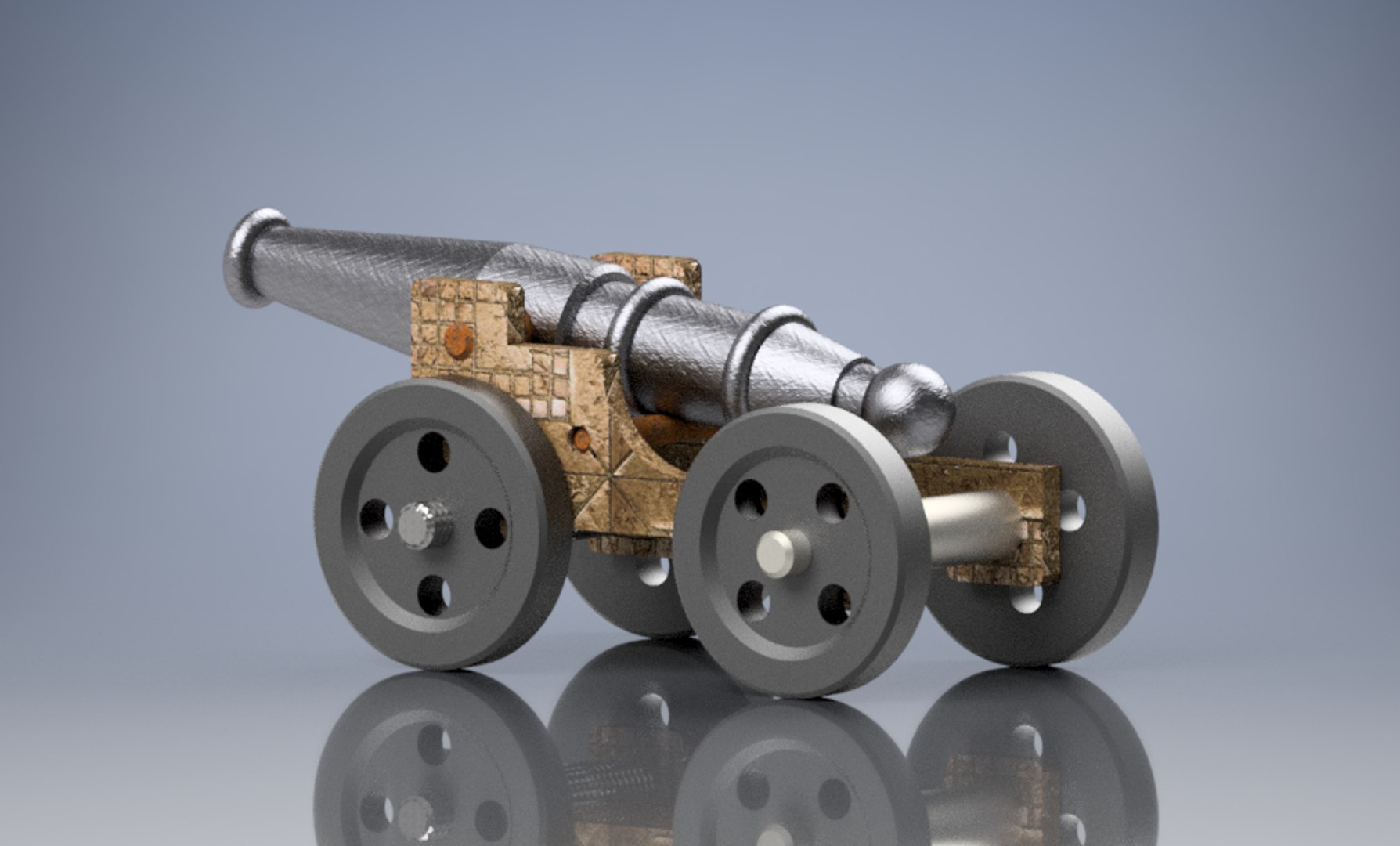 Naval Cannon Model - TurboSquid 1392251