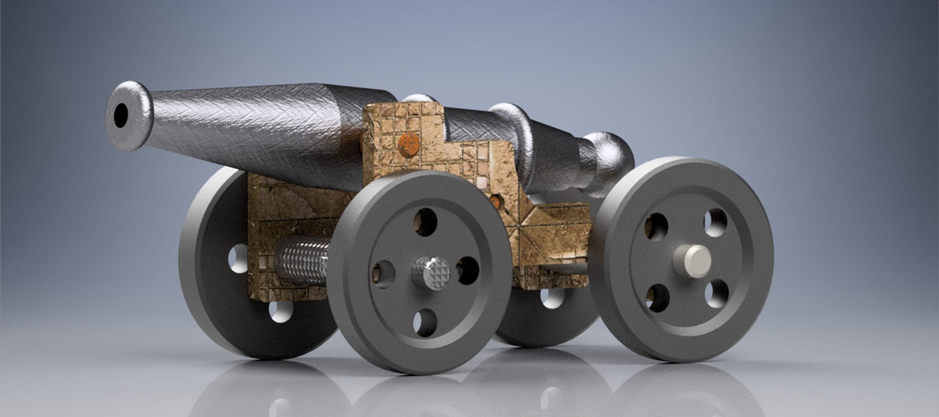 Naval Cannon Model - TurboSquid 1392251