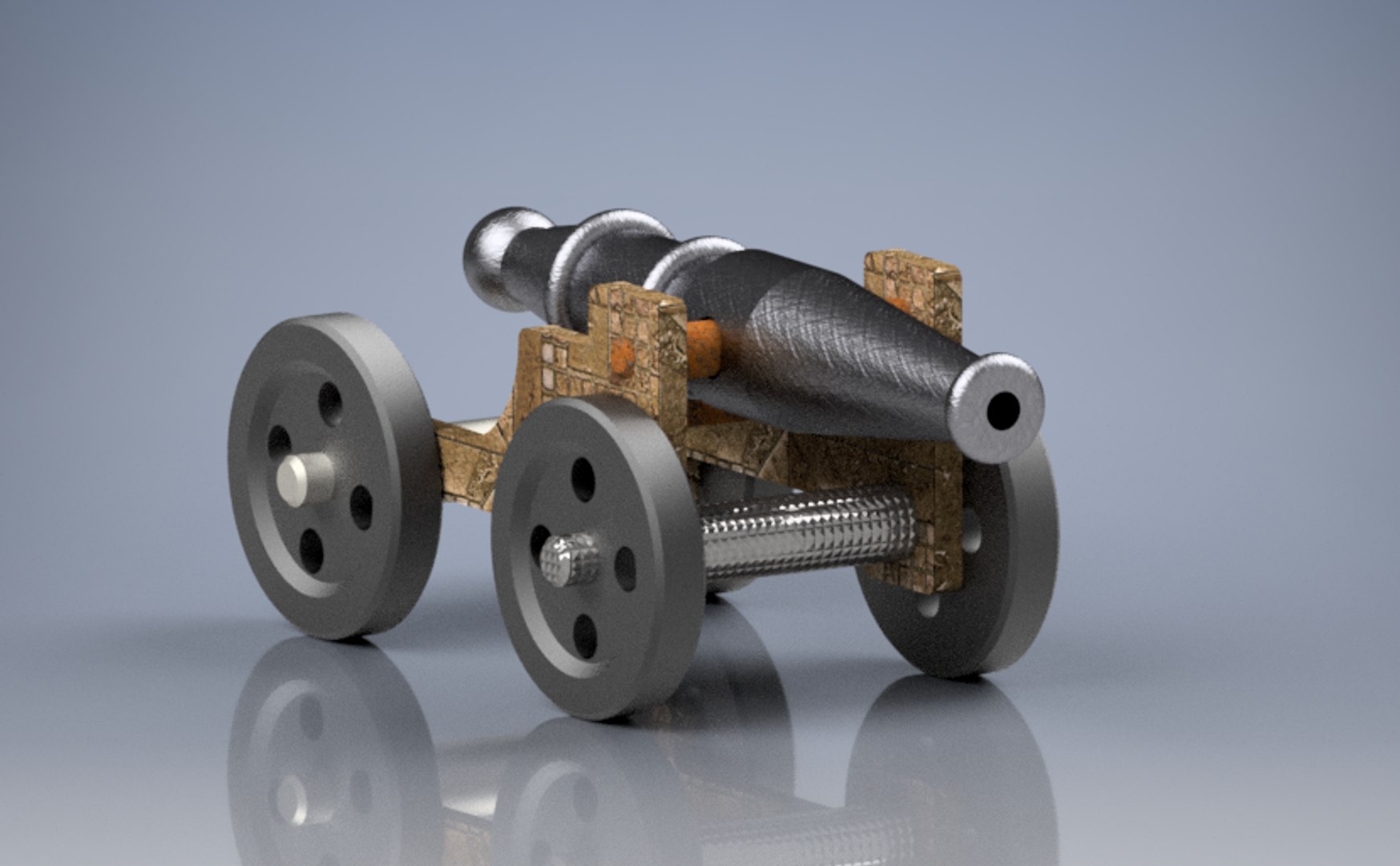 Naval Cannon Model - TurboSquid 1392251