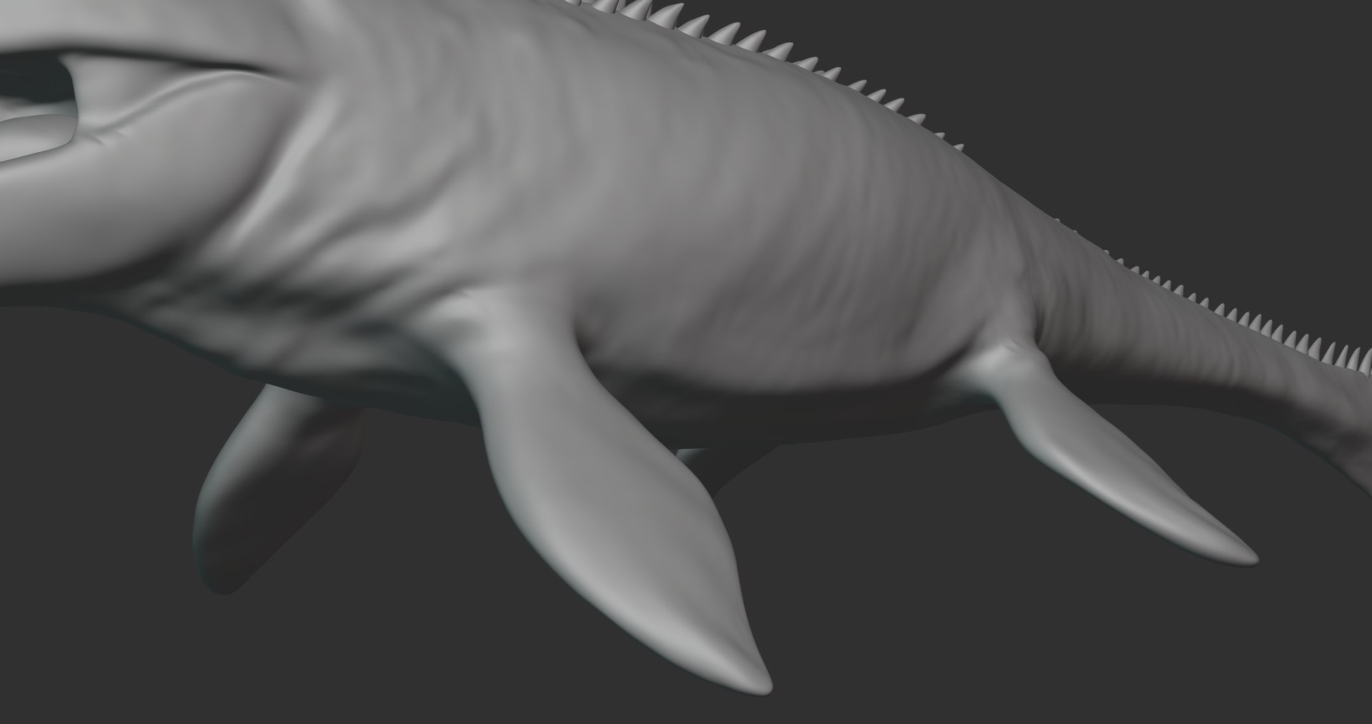 modelo 3d Mosasaurus Basemesh Low Poly - TurboSquid 2107892