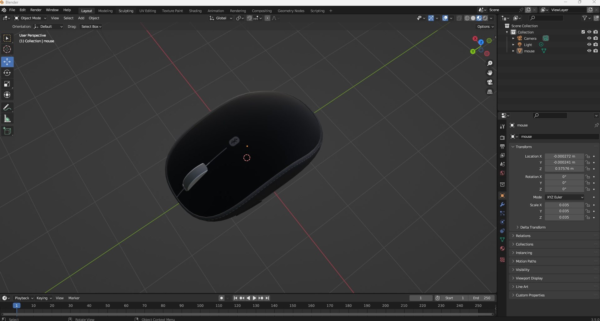 3D Optical Mouse - TurboSquid 2081048