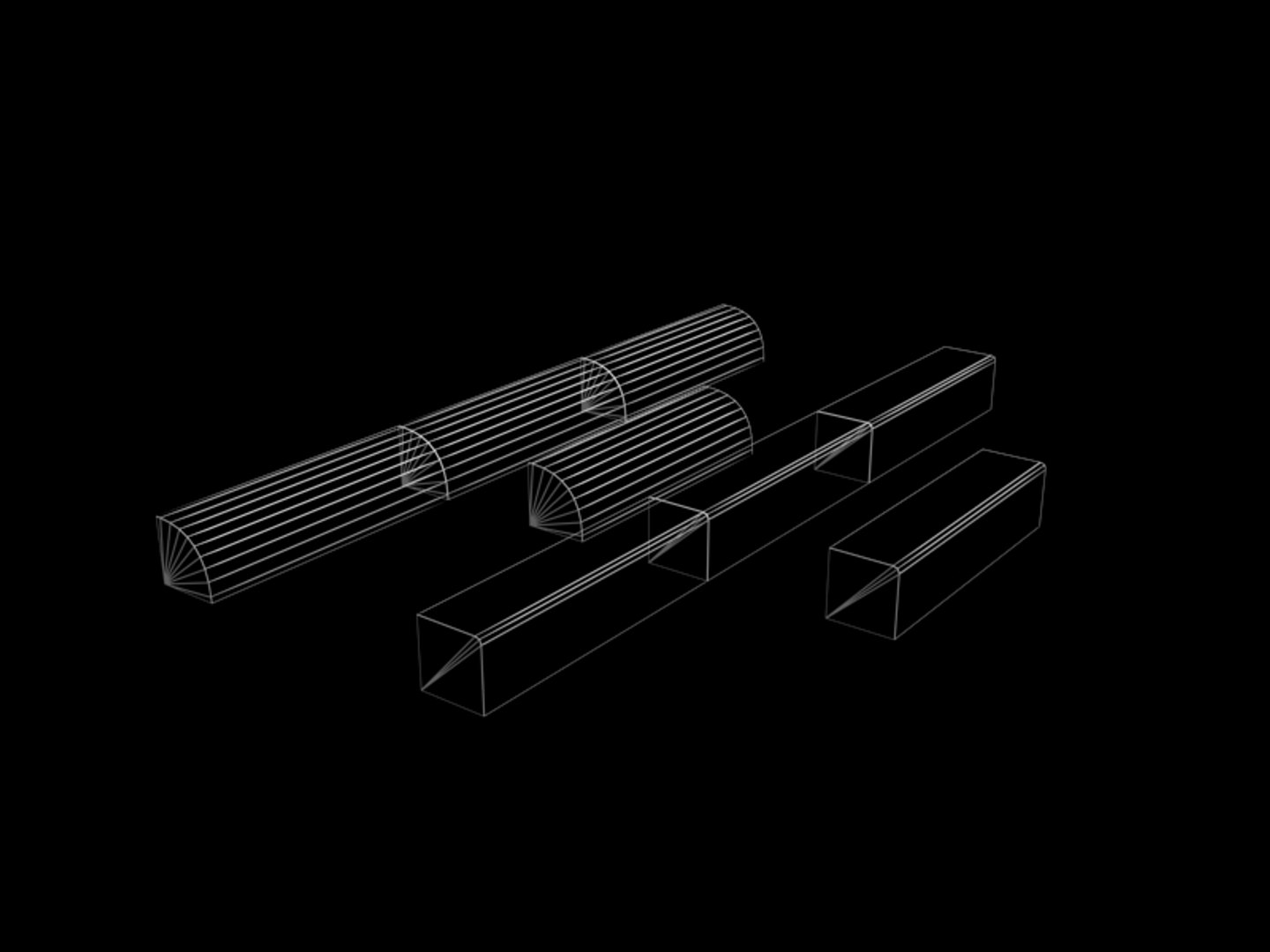 3d model curb set