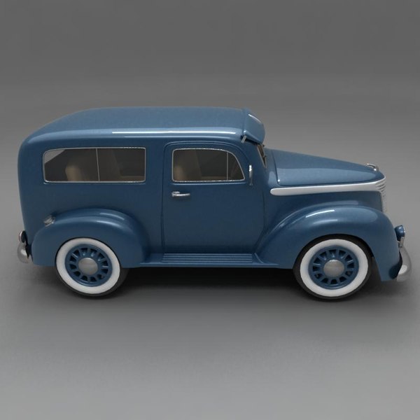 car antique 3d model