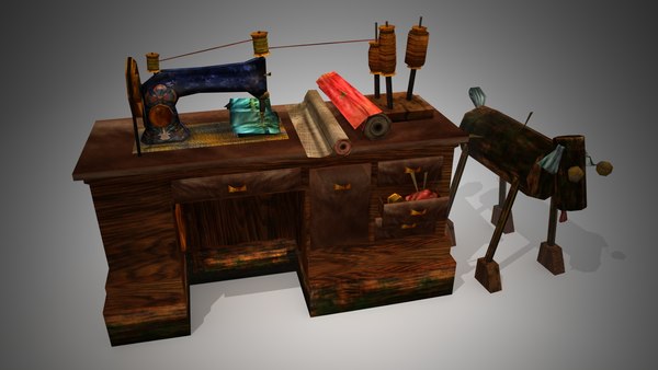 3d sewing table model