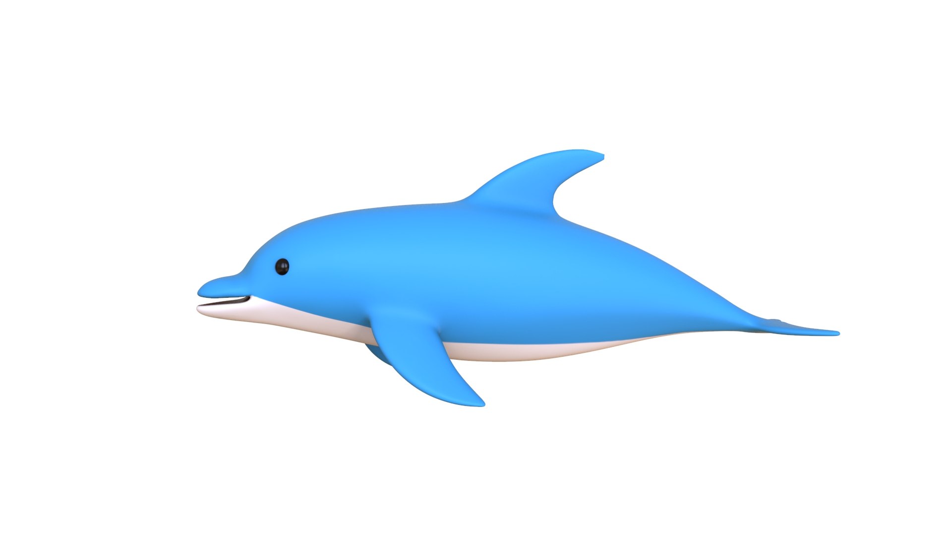 Low Poly - Cartoon Dolphin 2 Rigged 3D Model - TurboSquid 2380720