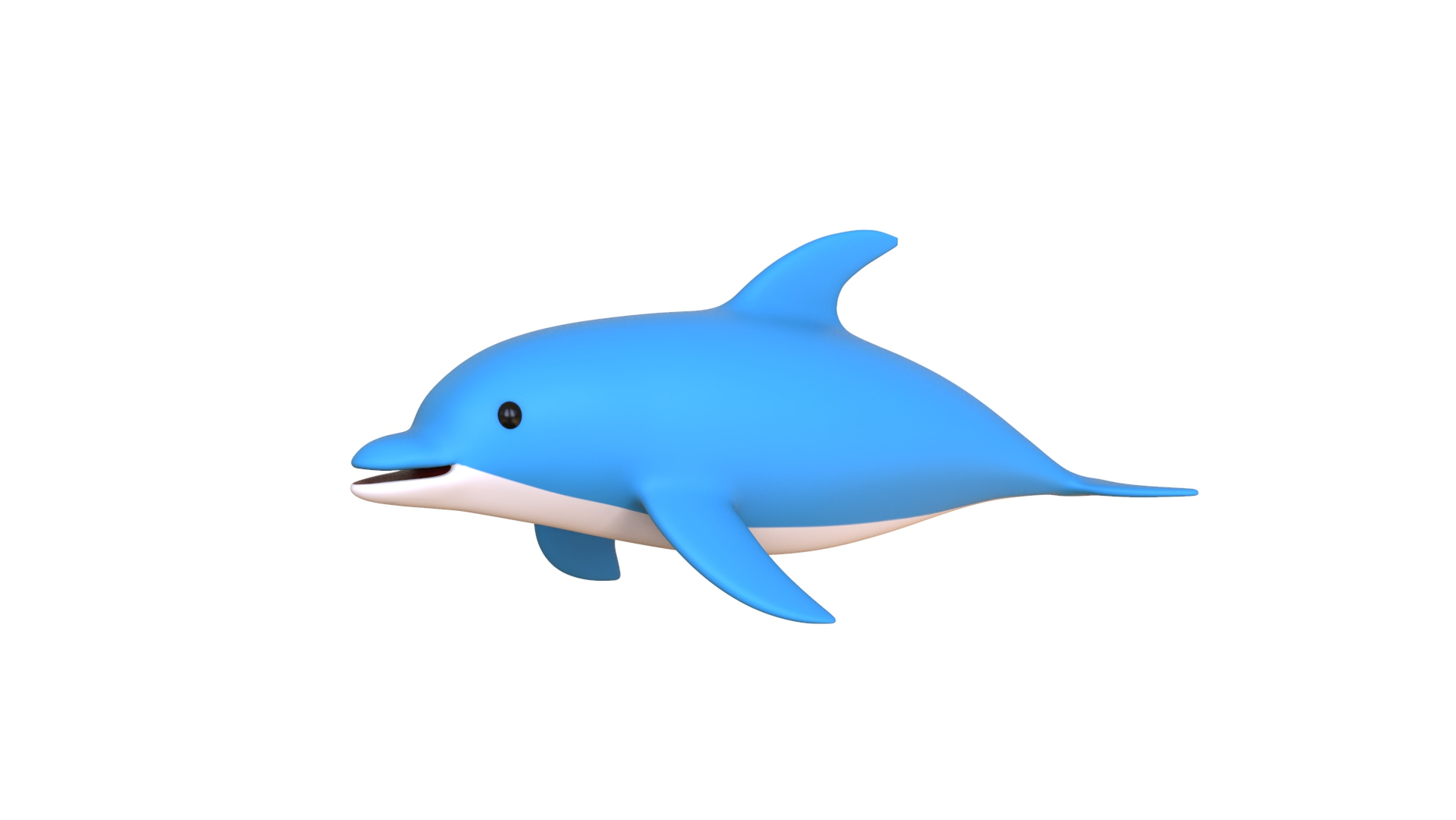 Low Poly - Cartoon Dolphin 2 Rigged 3D Model - TurboSquid 2380720