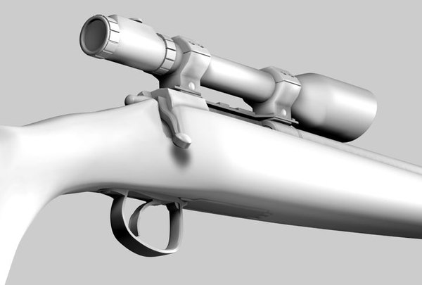 3d rifle model