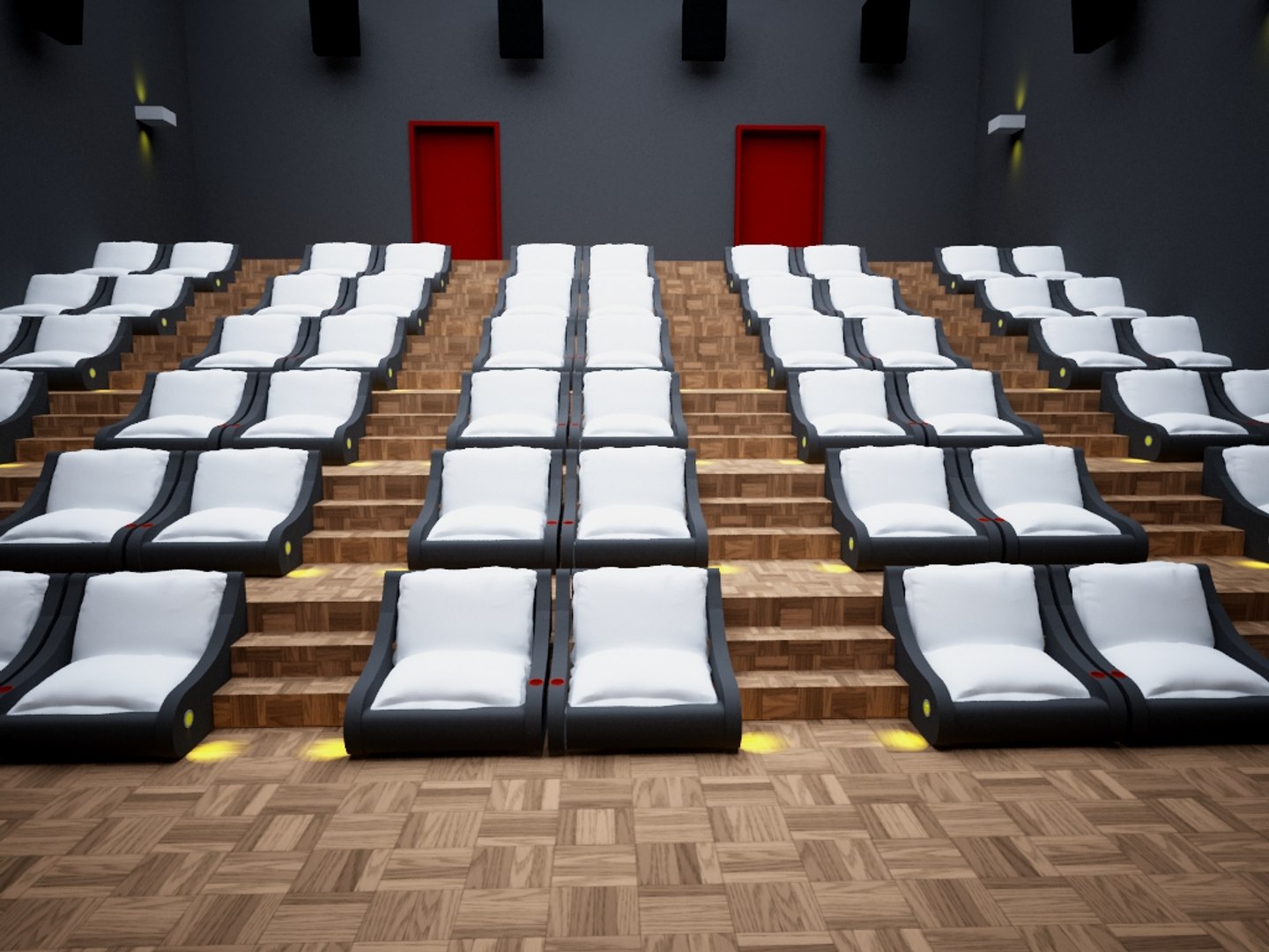3D Hall Stage Cine Theater Model - TurboSquid 1440176